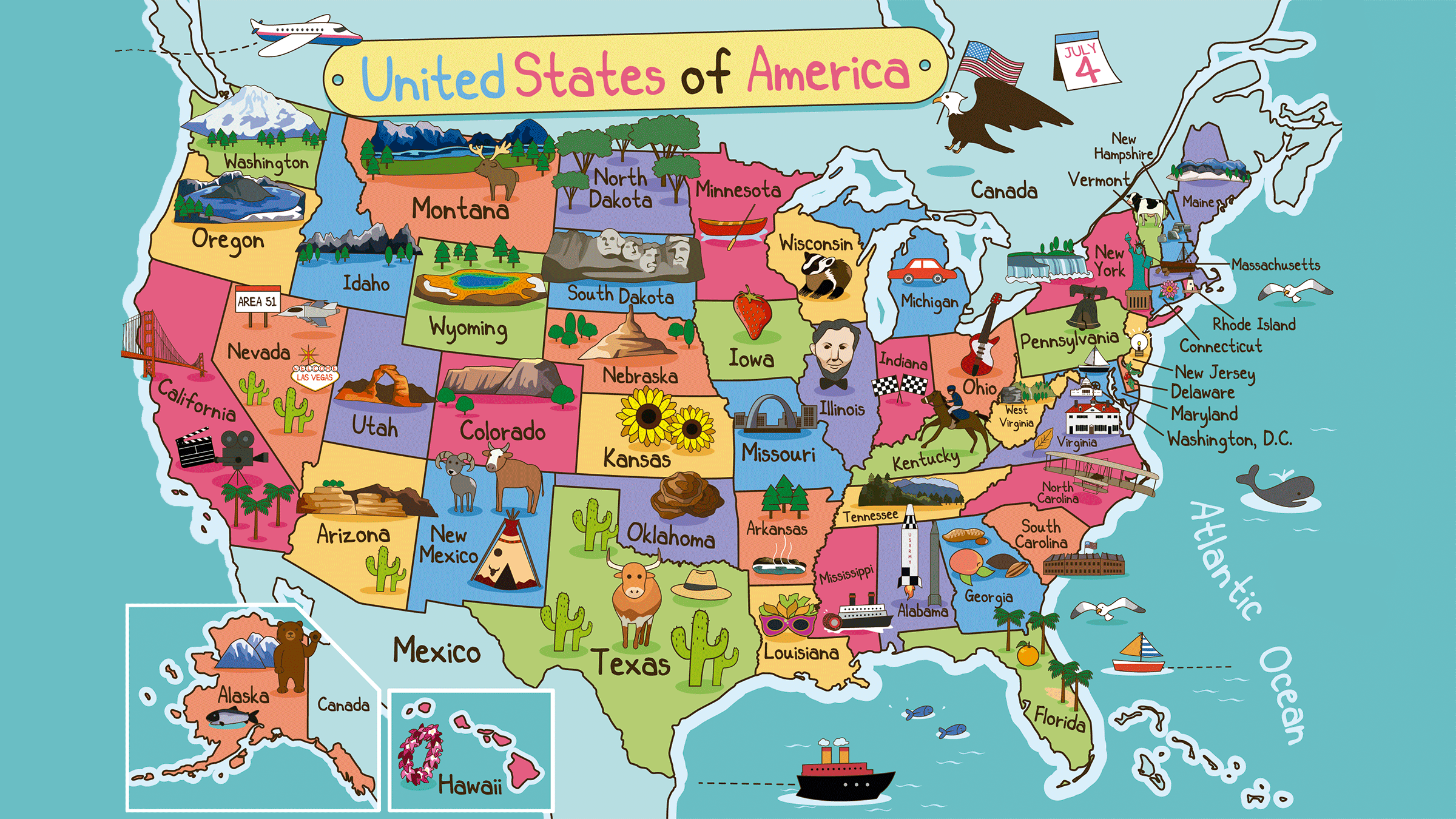 Mapa De Estados Unidos Mapa De Estados Unidos